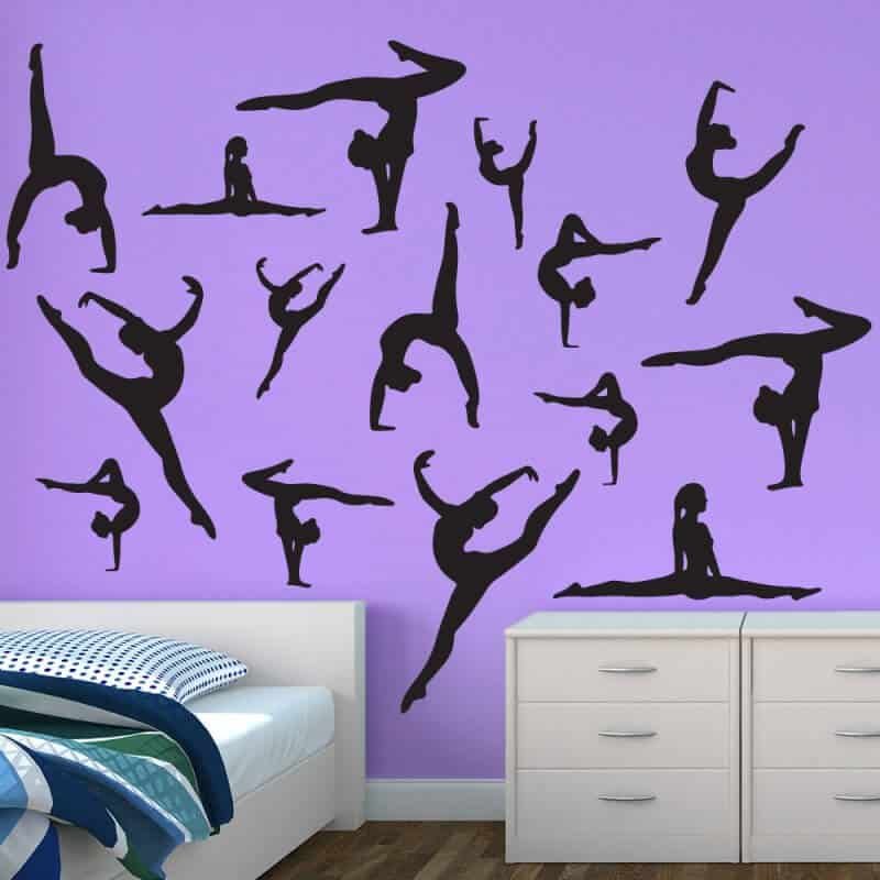 Dance Wall Stickers | Dancer Silhouette Wall Decals