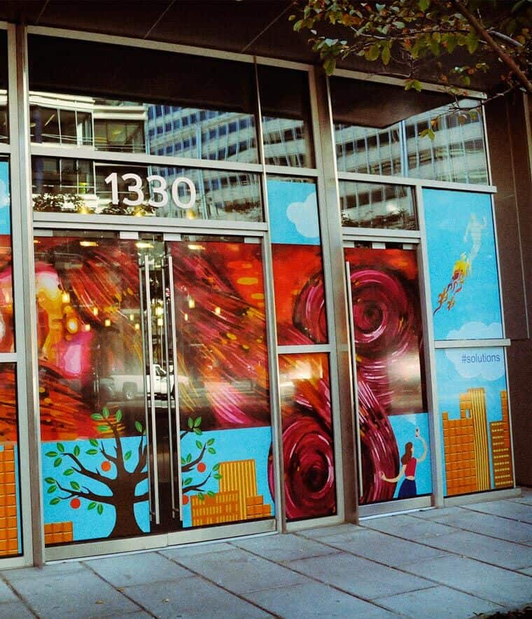 Vinyl Window Graphics | Perforated Window Graphics