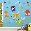 Monster Wall Decals | Name for Nursery Wall | Sticker Genius