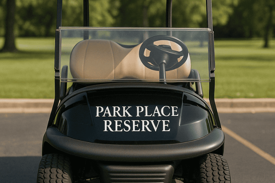 Golf Cart Lettering | Golf Cart Sticker | Decals For Golf Carts