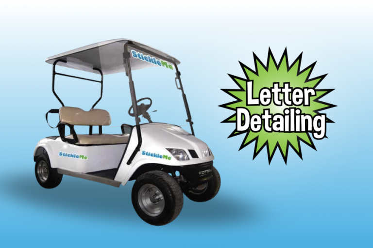 Golf Cart Lettering | Golf Cart Sticker | Decals For Golf Carts
