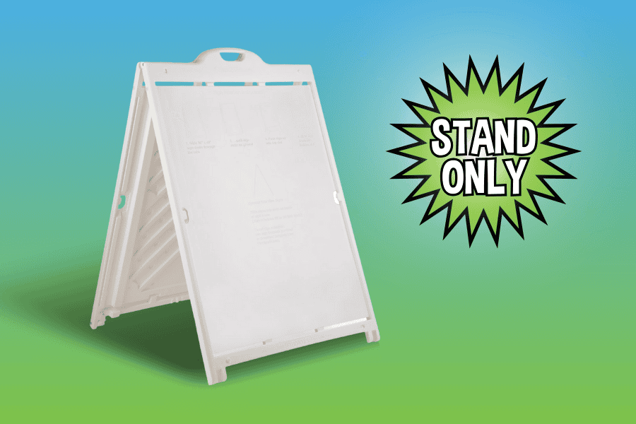 A-Frame Sign Stand | Sandwich Board Stand | Sticker Genius