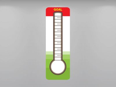 Dry Erase Goal Thermometer | Fundraising Goal Thermometer
