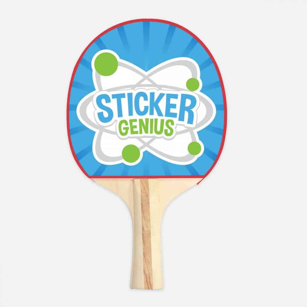 Custom Ping Pong Paddle Stickers for Sale | Sticker Genius