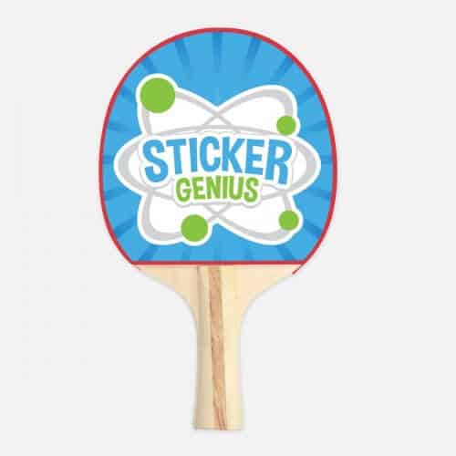 Custom Ping Pong Paddle Stickers for Sale | Sticker Genius