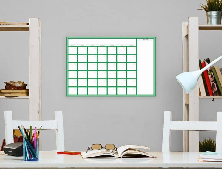 Back to School Dry Erase Calendar Sticker | Sticker Genius