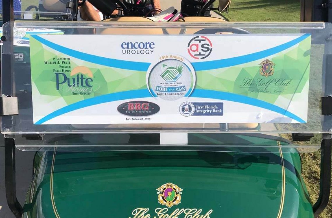 Golf Outing Signs Using Reusable Graphics | Sticker Genius